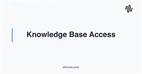 Managing Knowledge Base Access For Voice Agents Help Center Allomia