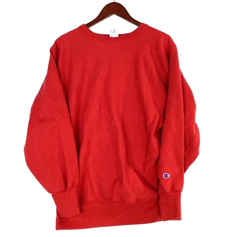 Vintage Champion Reverse Weave Sweatshirt Crewneck Extra Large Red 90s