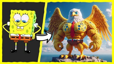 Spongebob Squarepants As Eagle All Characters 2025 🌟 Youtube