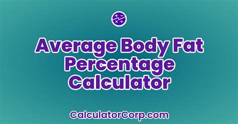 Average Body Fat Percentage Calculator