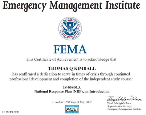 Thomas Quick Kimball Wa8uns Blog Fema Continuity Of Operations