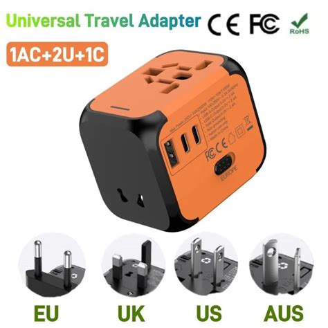 Universal Travel Adapter Multi Plug 220v To 5v Outlet Usb Type C Socket Multicontacto Con Usb Y