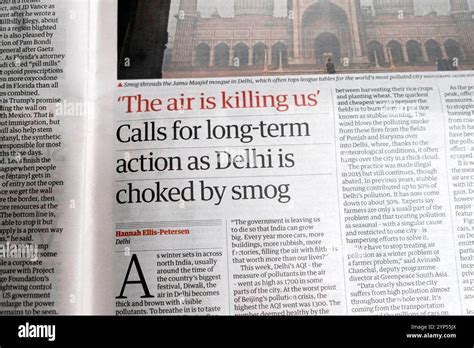 The Air Is Killing Us Calls For Long Term Action As Delhi Is Choked