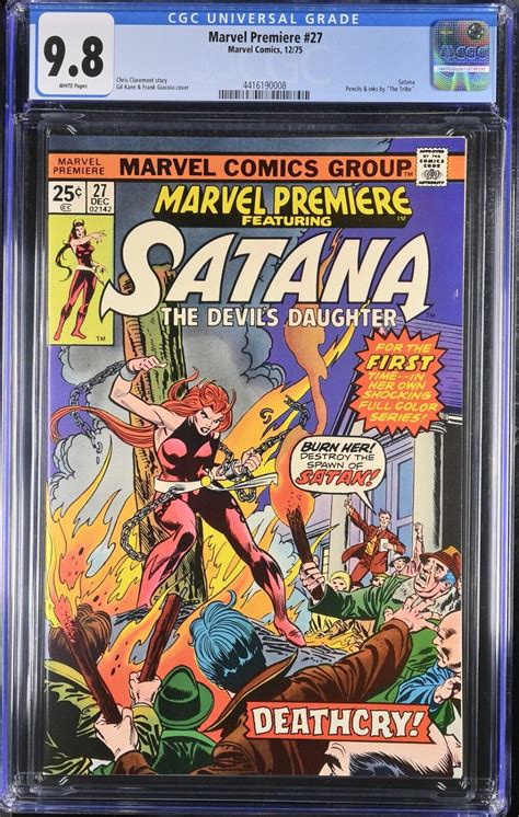 Marvel Premiere 27 Cgc 9 8 1975 Satana The Devils Daughter Marvel