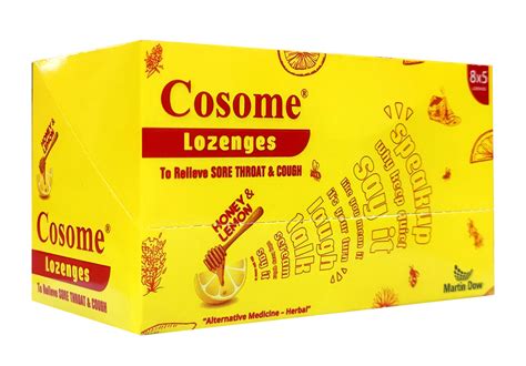 Cosome Lozenges Honey Lemon Ailaaj