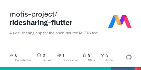 Github Motis Projectridesharing Flutter A Ride Sharing App For The