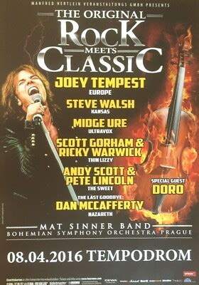 Rock Meets Classic 2016 Berlin Orig Concert Poster Konzert Plakat Din A1 Ebayde