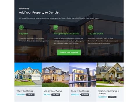 Real Places Html5 Template For Real Estate Site Templates Ft Real