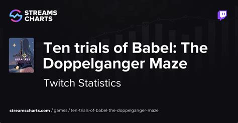 Ten Trials Of Babel The Doppelganger Maze Twitch Statistics And Analytics