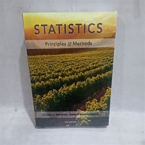 Jual Buku Statistics Principles And Methods Richard A Johnson 6th Edition Shopee Indonesia