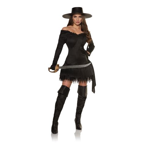 Underwraps Outlaw Female Halloween Costume With Hat For Adult Womens