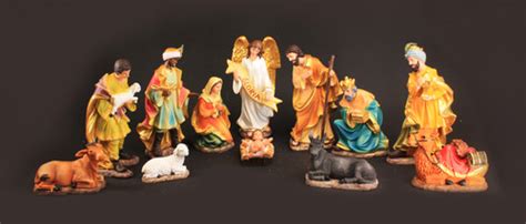 Christmas Nativity Crib Set 8 Santa Ts