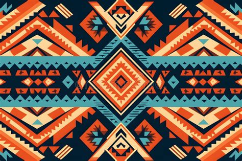 Ethnic Pattern Background Ikat Traditional Wallpaper Generative Ai