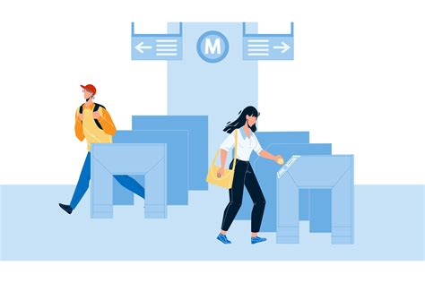 Entry Metro People Pass Through Graphic By Sevvectors · Creative Fabrica