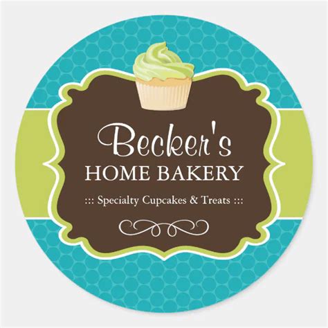 Cute Bakery Packaging Stickers Zazzle