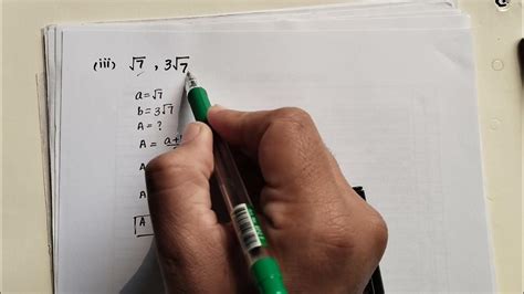 Ex 73 Q1iii 9th Arts General Math Solution General Math Class