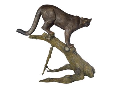Mountain Lion Bronze Statue Size 73l X 41w X 65h Walmart