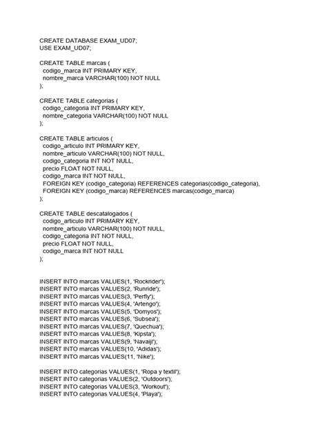 Examen Consultas Sql Pdf Recuperación De Información Ingeniería