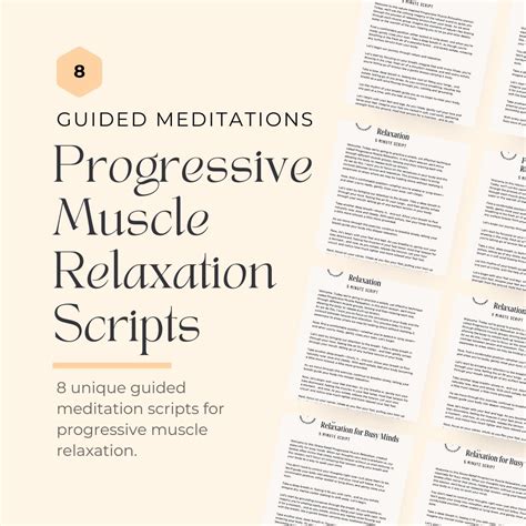 8 Progressive Muscle Relaxation Scripts Pdf Guided 5 Minute
