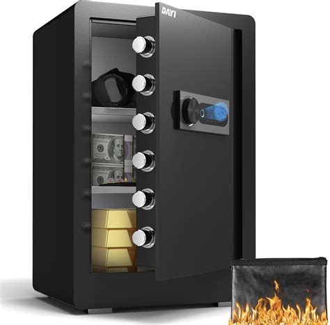 Dayi Biometric Fingerprint Safe Box 3 0 Cubic Feet Home Safes With