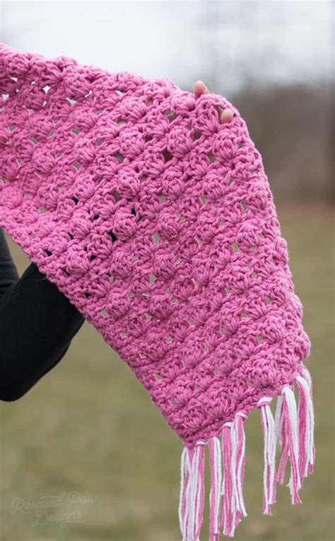 Pretty In Pink Crochet Scarf Pattern Easy Crochet Patterns