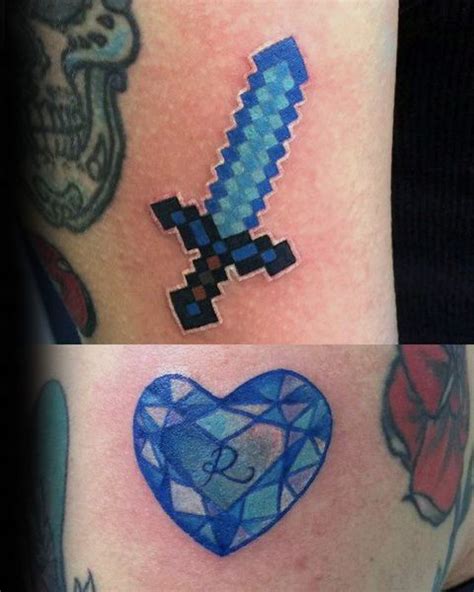 22 Minecraft Tattoos The Body Is A Canvas Minecraft Tattoo Gaming