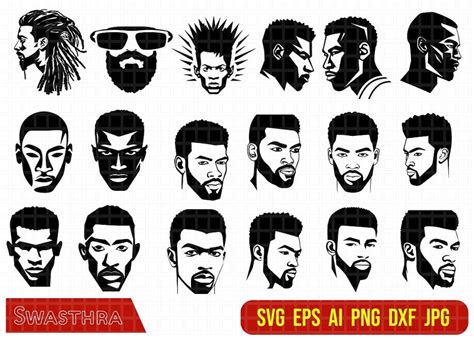 70 African American Svg Bundle Afro Man Svg Afro Man Clipart