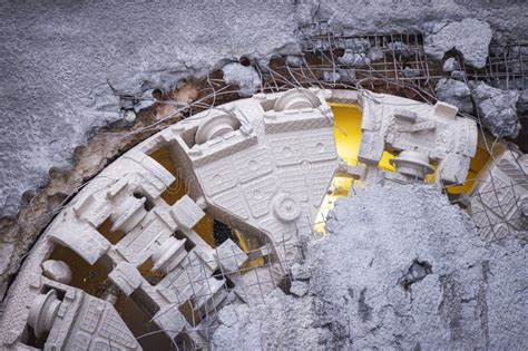 Tunnel Boring Machinetbm Stock Image Image Of Excavator 342939673