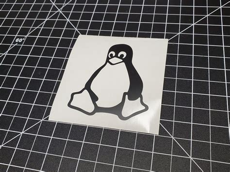 Linux Penguin Tux Vinyl Decal Sticker Etsy