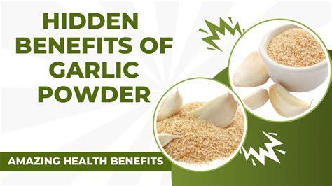 Benefits Of Garlic Powder The Secret To A Healthier Life And Better Meals