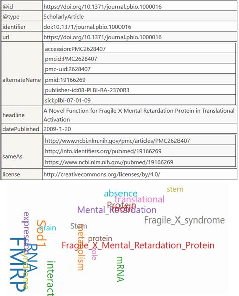 Overview Of The Metadata Markup Showed As A Table Annotations With