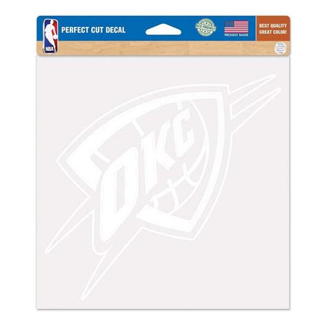 Wincraft Oklahoma City Thunder Perfect Cut 4x4 White Decal