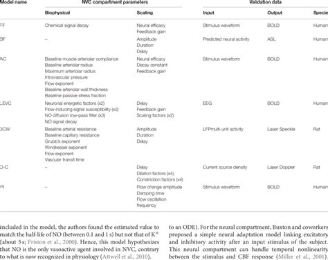 Main Aspects Of Complexity And Validation In The Selected Models