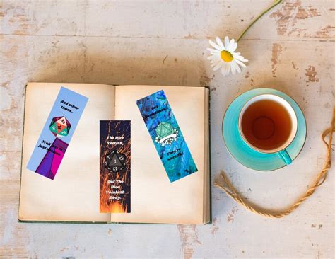 Dnd Bookmarks Set 3 Ttrpg Dungeons And Dragons 5e Bookmarks Digital