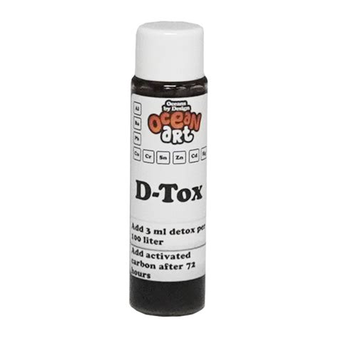 Ocean Art D Tox 500 Ml élimine Les Métaux Lourds En Aquarium Deau De