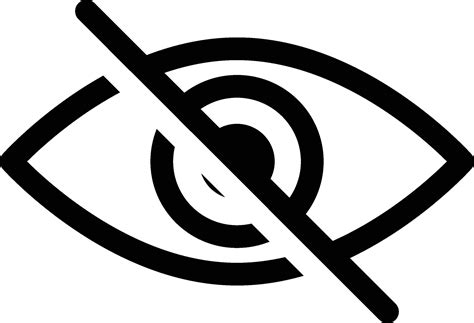 Outline Hide Icon 38142869 Vector Art At Vecteezy