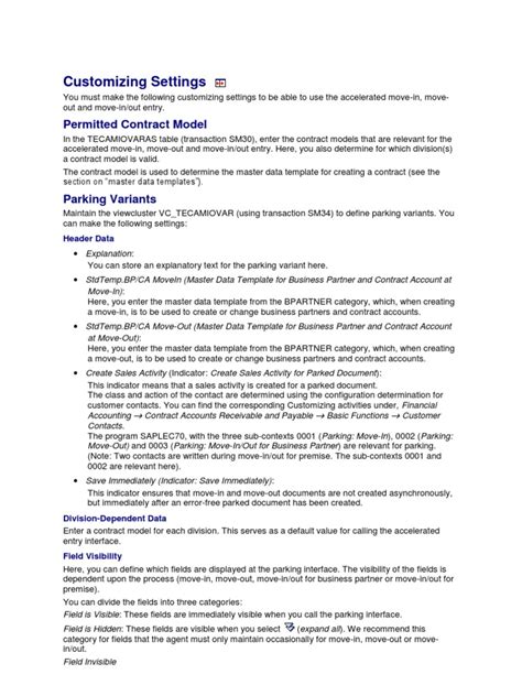 Customizing Settings For Move In Pdf Interface Computing