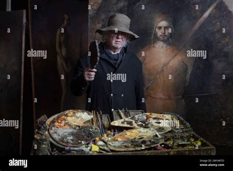 Address 20240405the Norwegian Artist Odd Nerdrum In His Studio In