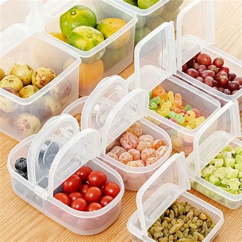 2 Gird Flip Flap Organizer With Lid Condiment Spice Sorting Case Sealed