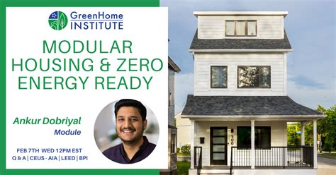 Modular Housing And Zero Energy Ready