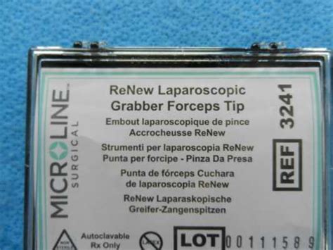Microline New Renew Laparoscopic Grabber Forceps Tip 3241
