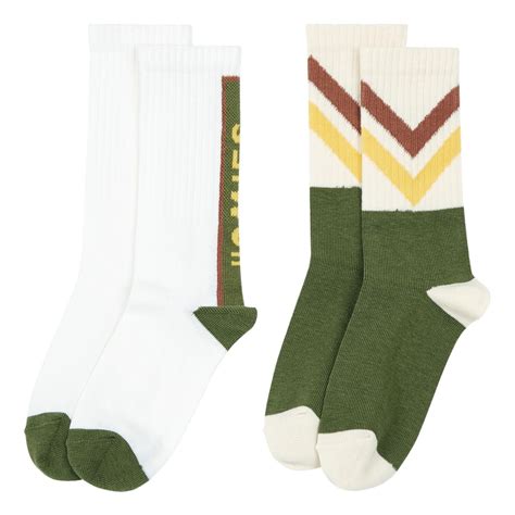 Hundred Pieces Pack 2 Pairs Of Socks Homies Sporty Green Mio Meraki
