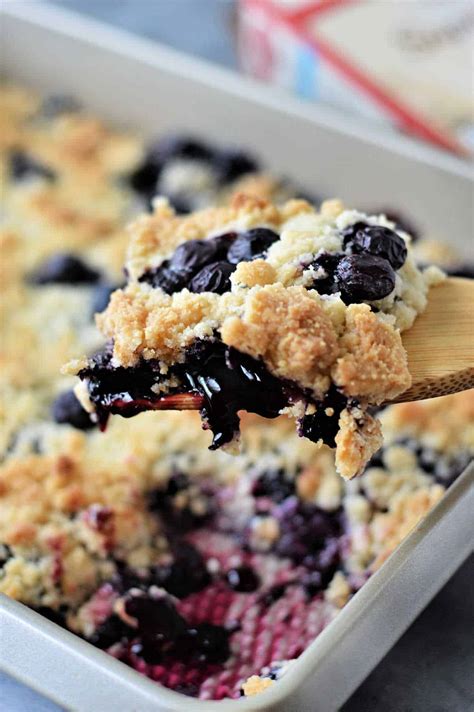 Easy Blueberry Cobbler With Cake Mix With Pie Filling