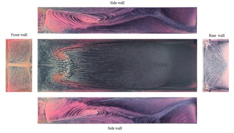 Oil Flow Visualization Result Illuminated By Conventional White Light