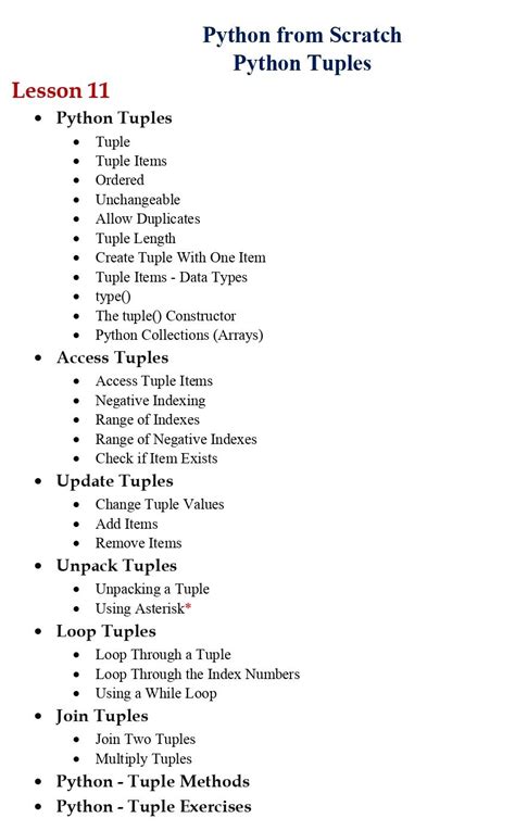 Python Tuples Session 11 Pdf Connect 4 Techs