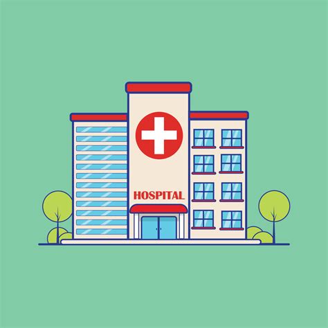 Hospital Building Illustration 24102184 Vector Art At Vecteezy