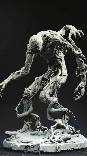 3d Model Abstract Art Of Shapeshifting Metamorphic Abstract Halloween