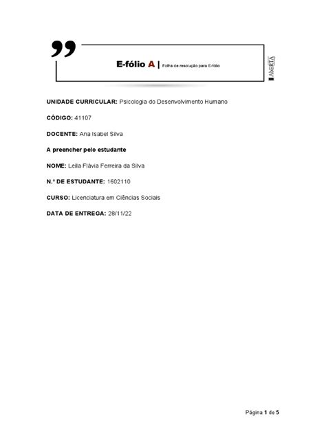 Efolio A Download Grátis Pdf Família Sociedade