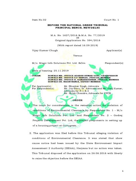 25 11 2019 Vijay Kumar Chugh V Ms Magic Info Solutions Pvt Ltd And Ors M A No 1627 Of 2018
