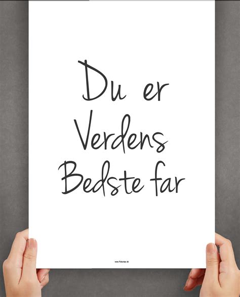 Verdens Bedste Far Plakat Gave Til Verdens Bedste Far 😍😍